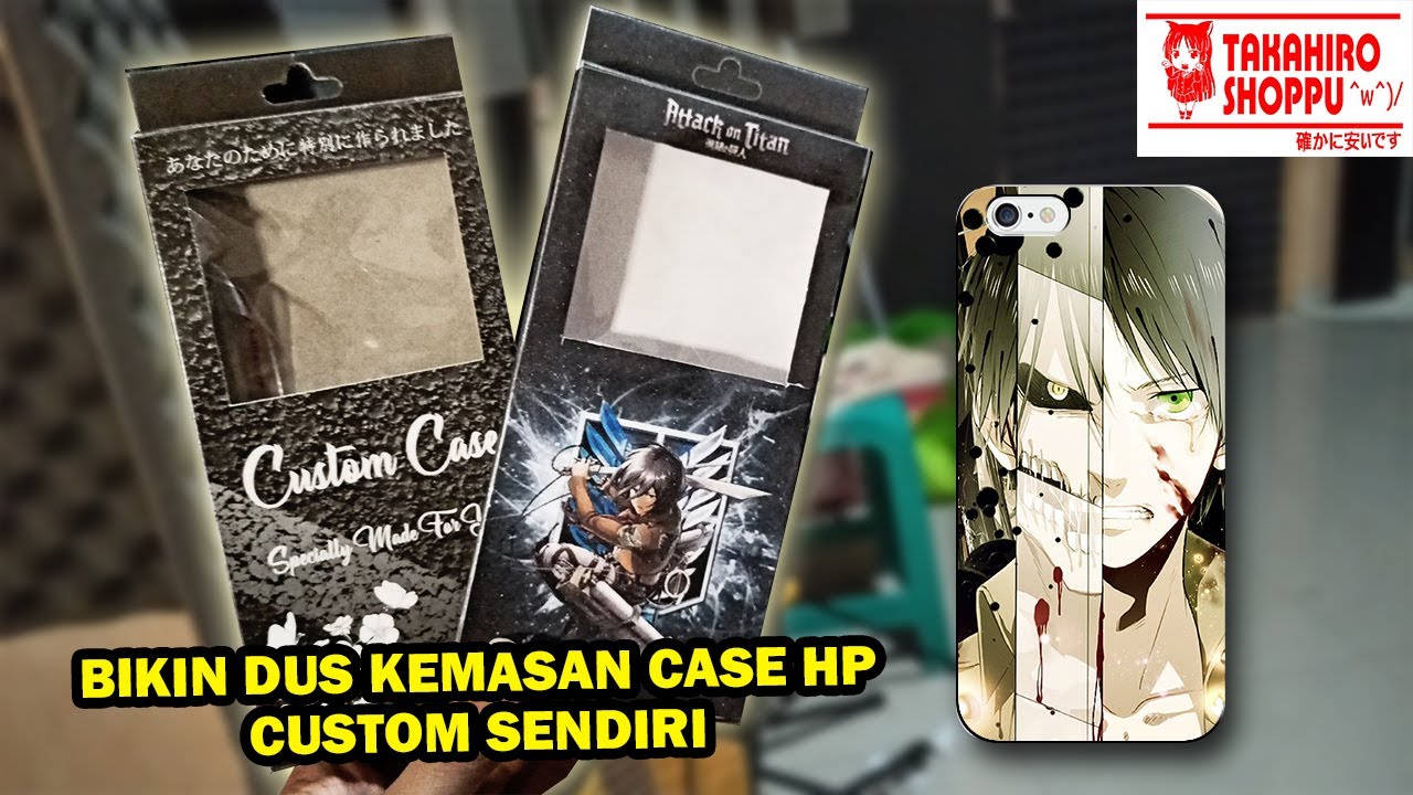 Cara Bikin Dus Kemasan Case Handphone Sendiri / Box Packing Hp Custom ...
