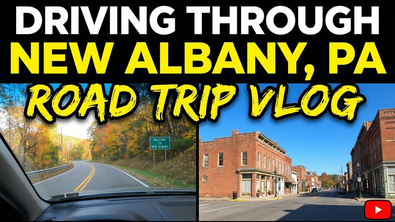 Driving Through New Albany, Pennsylvania - YouTube