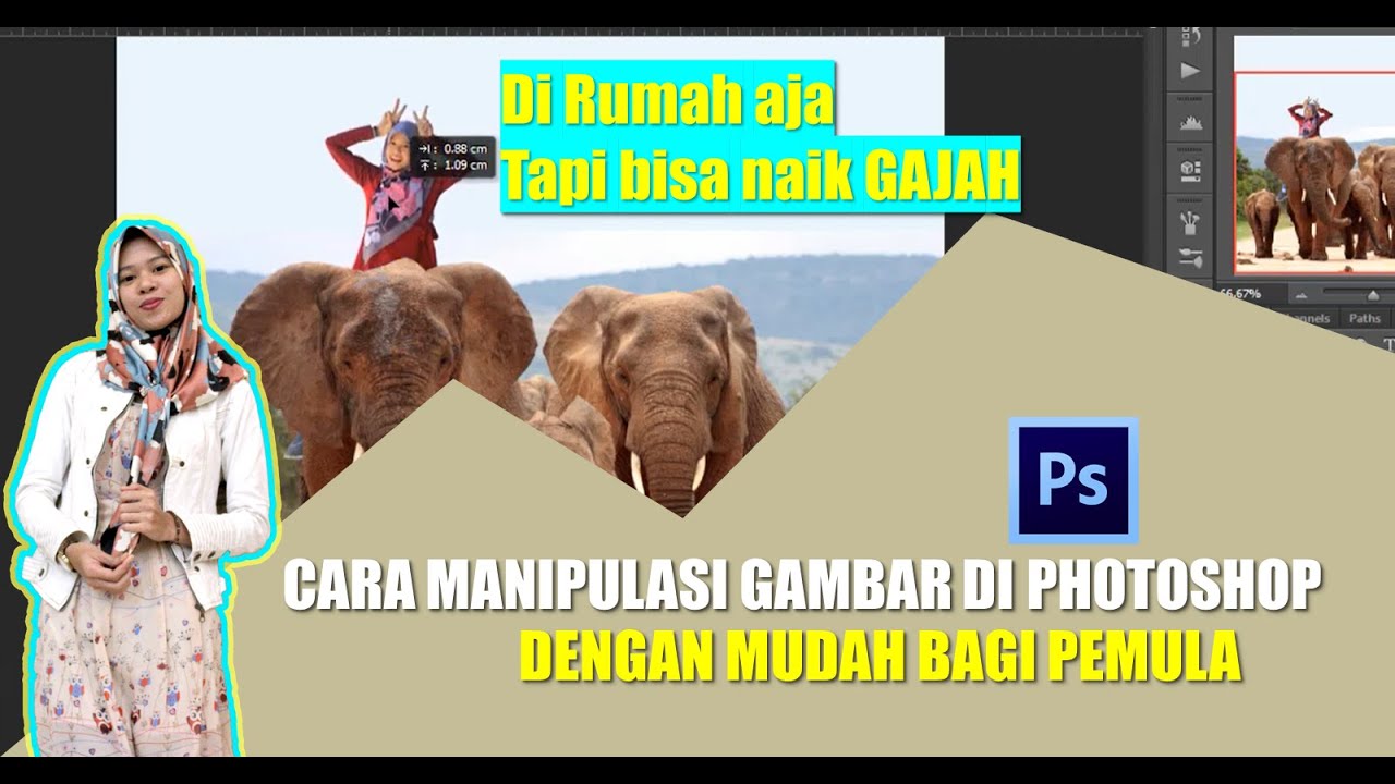 Cara Manipulasi Gambar Di Photoshop Dengan Mudah Bagi Pemula 2020 Youtube
