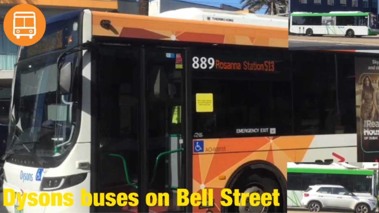 Dysons buses on Bell Street - YouTube