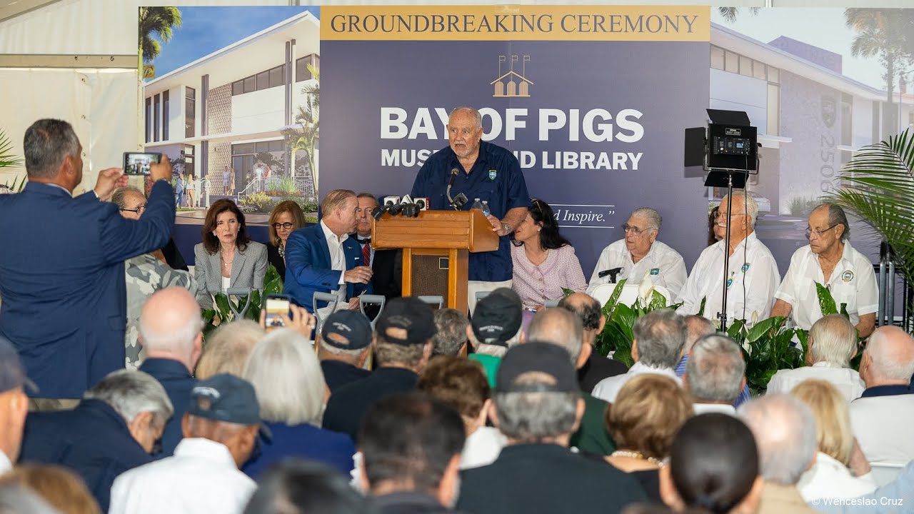 GROUNDBREAKING Ceremony (Bay of Pigs Museum - Brigade 2506) - YouTube