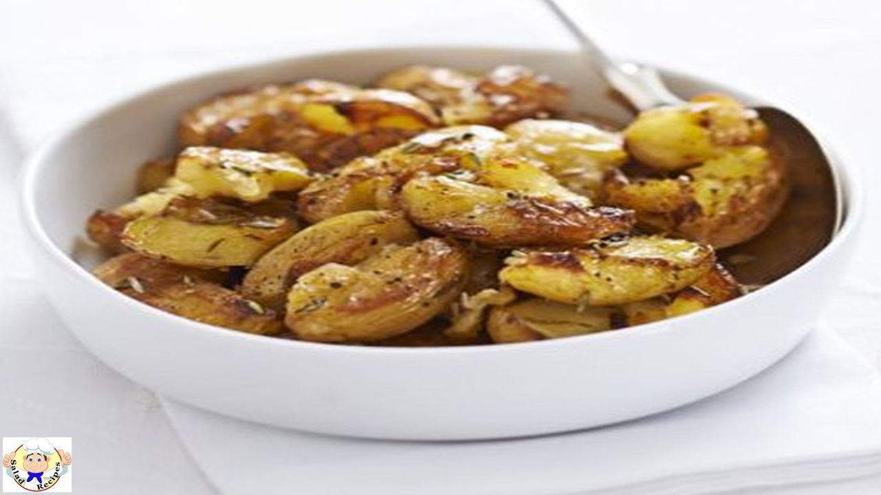 Crispy squashed baby roasties - YouTube