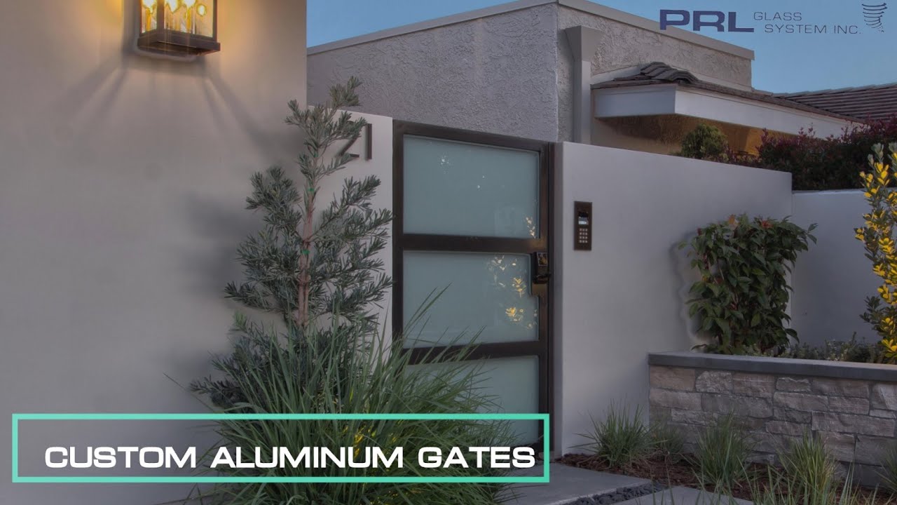 Aluminum Framed Glass Gates. Build Them Your Way at PRL! Order Endless ...