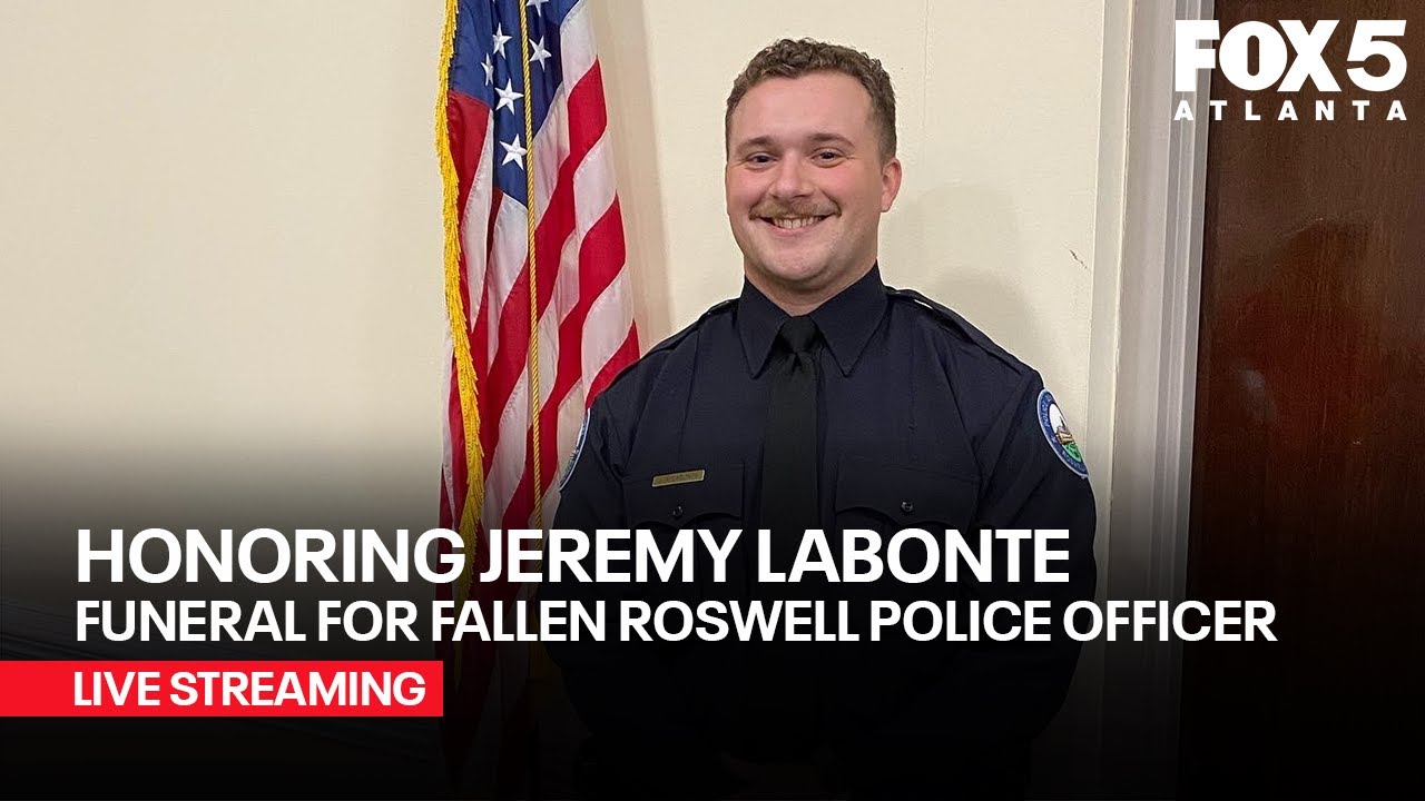 LIVE: Funeral for slain Roswell Police Officer Jeremy Labonte | FOX 5 ...