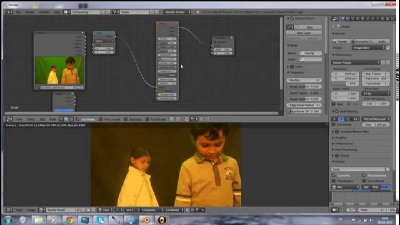 Tuto Incrustation Fond Vert Blender FR - YouTube
