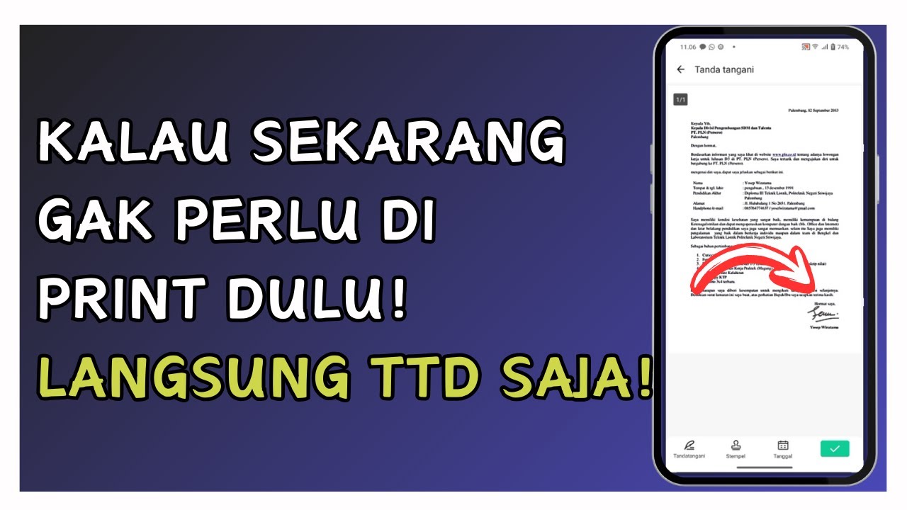 Cara Scan Tanda Tangan Pakai Cam Scanner Hp Android - YouTube