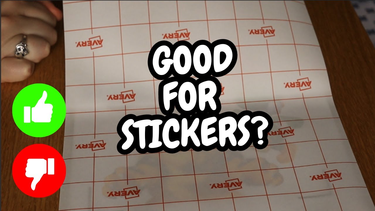 Avery Self Laminating Adhesive Laminate For Stickers? - YouTube