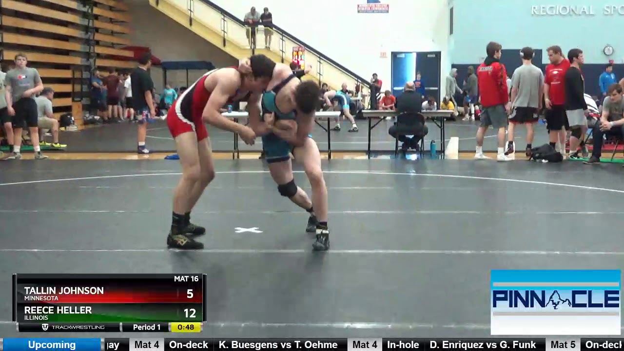 Junior Men 160 Tallin Johnson Minnesota Vs Reece Heller Illinois - YouTube