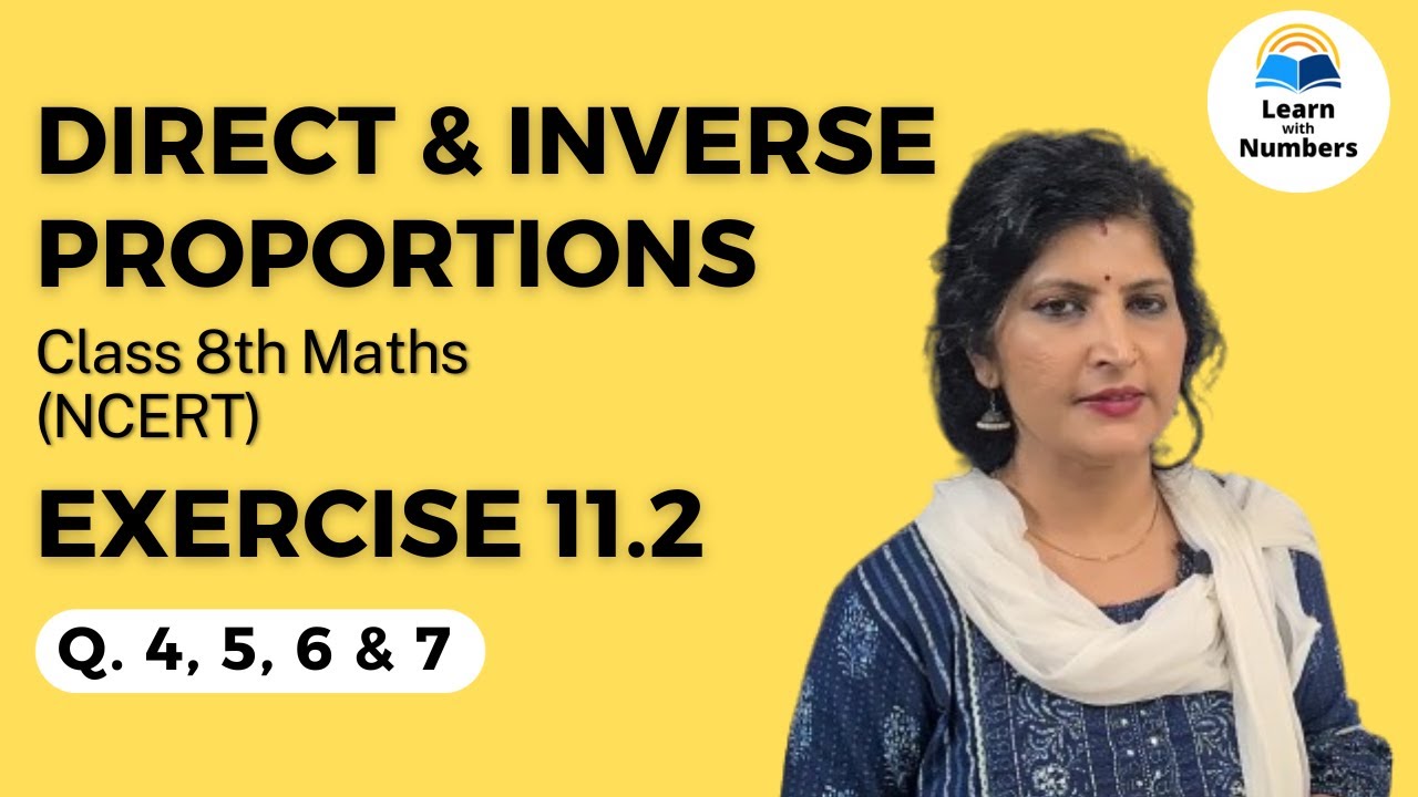 Direct & Inverse Proportions Class 8th Maths (NCERT), 2023 CBSE ...