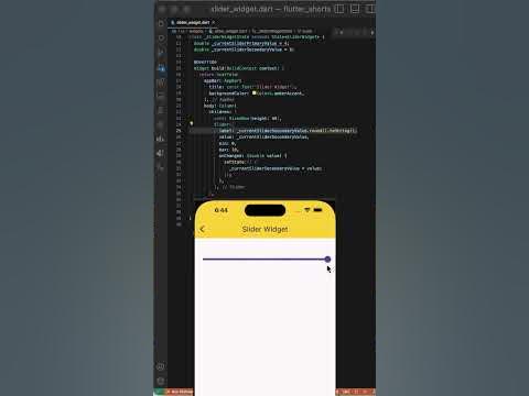 Flutter Slider Widget #shorts #flutter #flutterdeveloper #dart #opensource - YouTube