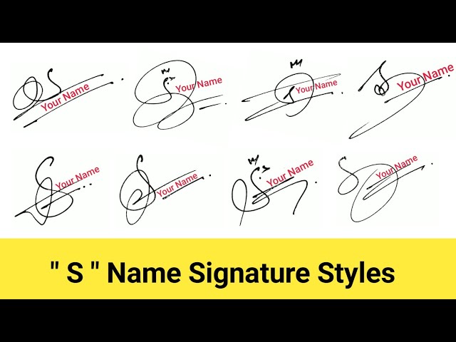 Cursive S Styles