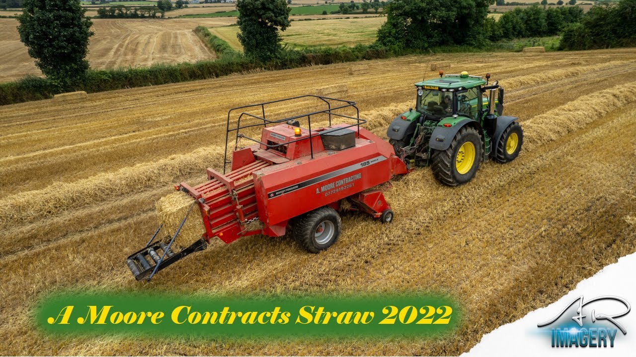A Moore Contracts Baling Straw 2022 - YouTube