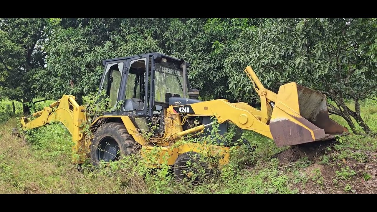 Caterpillar CAT 424B Backhoe Loader - For Sale Unit - YouTube
