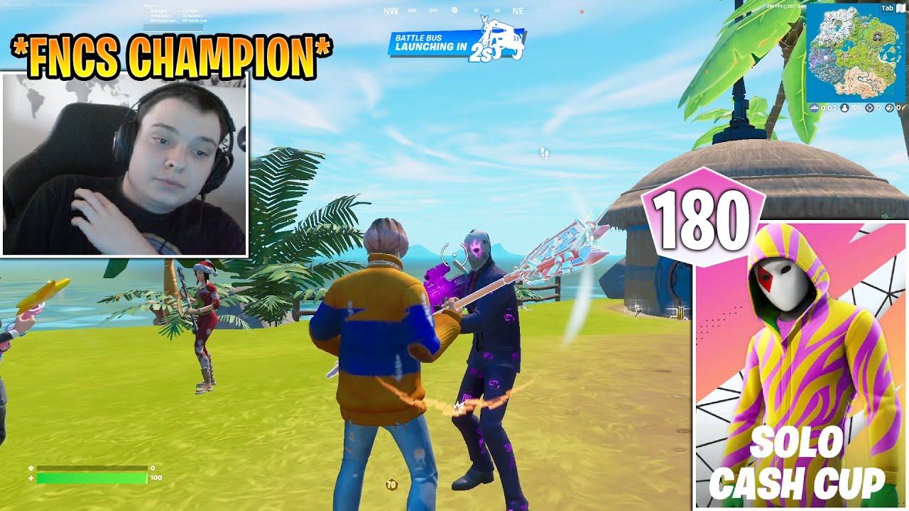 Vadeal FLEXING FNCS Pickaxe in Solo Cash Cup While Dominating ...