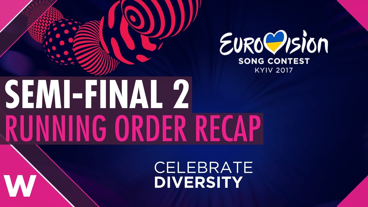 Eurovision 2017: Semi-Final 2 Running Order - YouTube