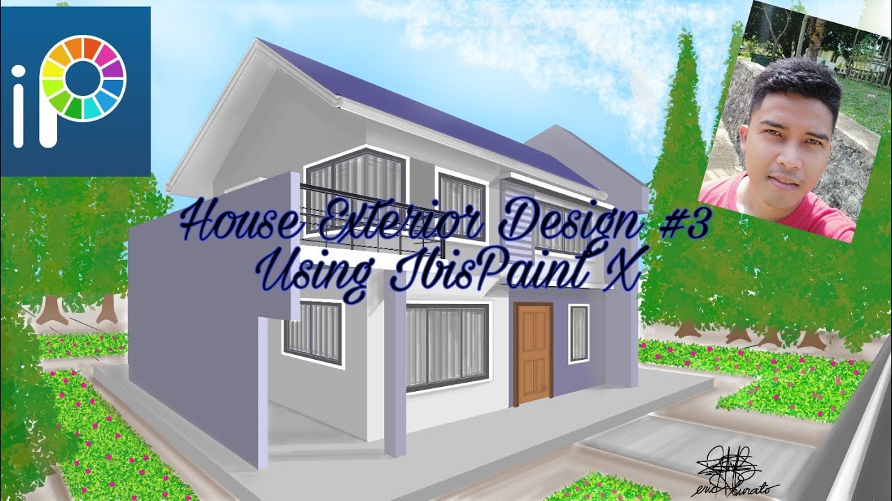 IbisPaint X | House Exterior Design| Applying Two-Point Perspective Drawing - YouTube