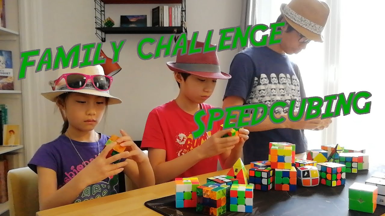 Family Challenge Speedcubing - YouTube