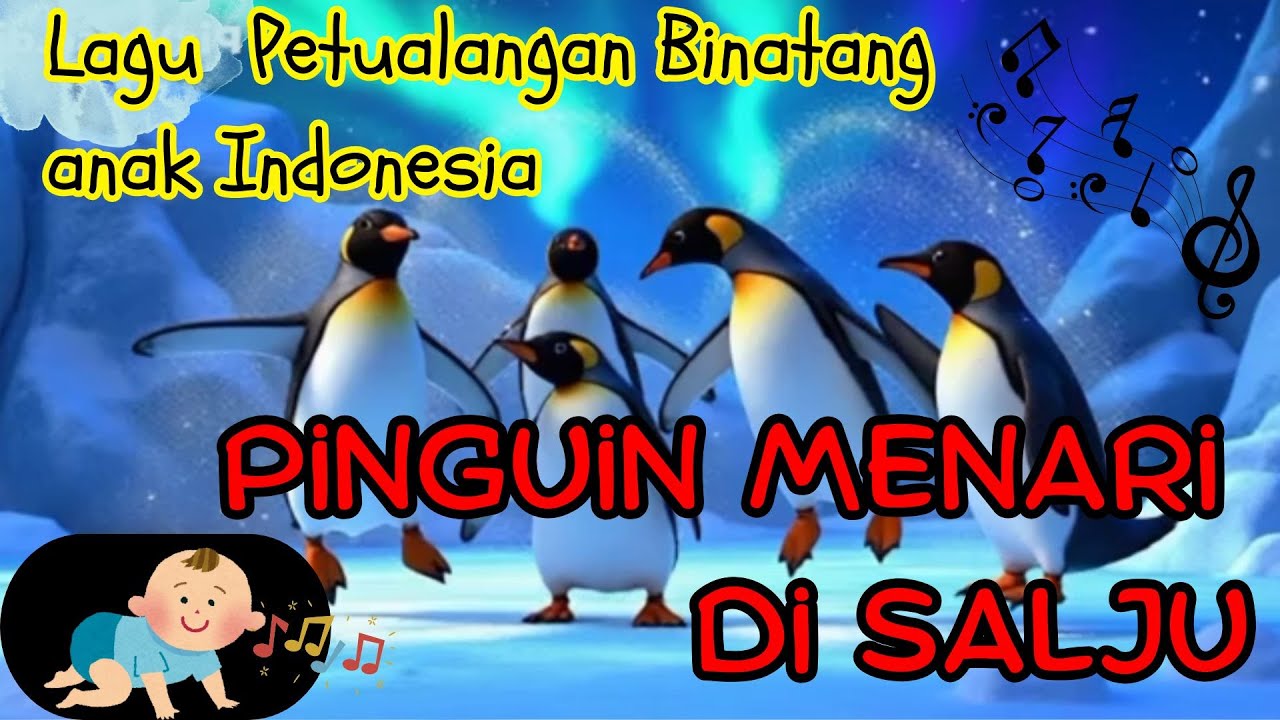 Pinguin Menari di Salju - Lagu Anak Ceria | Animasi 3D Hewan Lucu - YouTube
