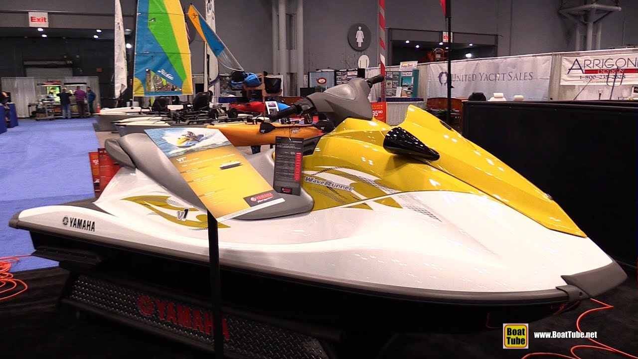 2015 Yamaha WaveRunner V1 Jet Ski - Walkaround - 2015 New York Boat ...