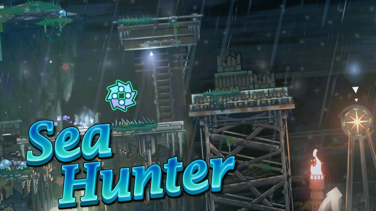 "Sea Hunter" (Easy Demon) by DaVyZ | Geometry Dash - YouTube