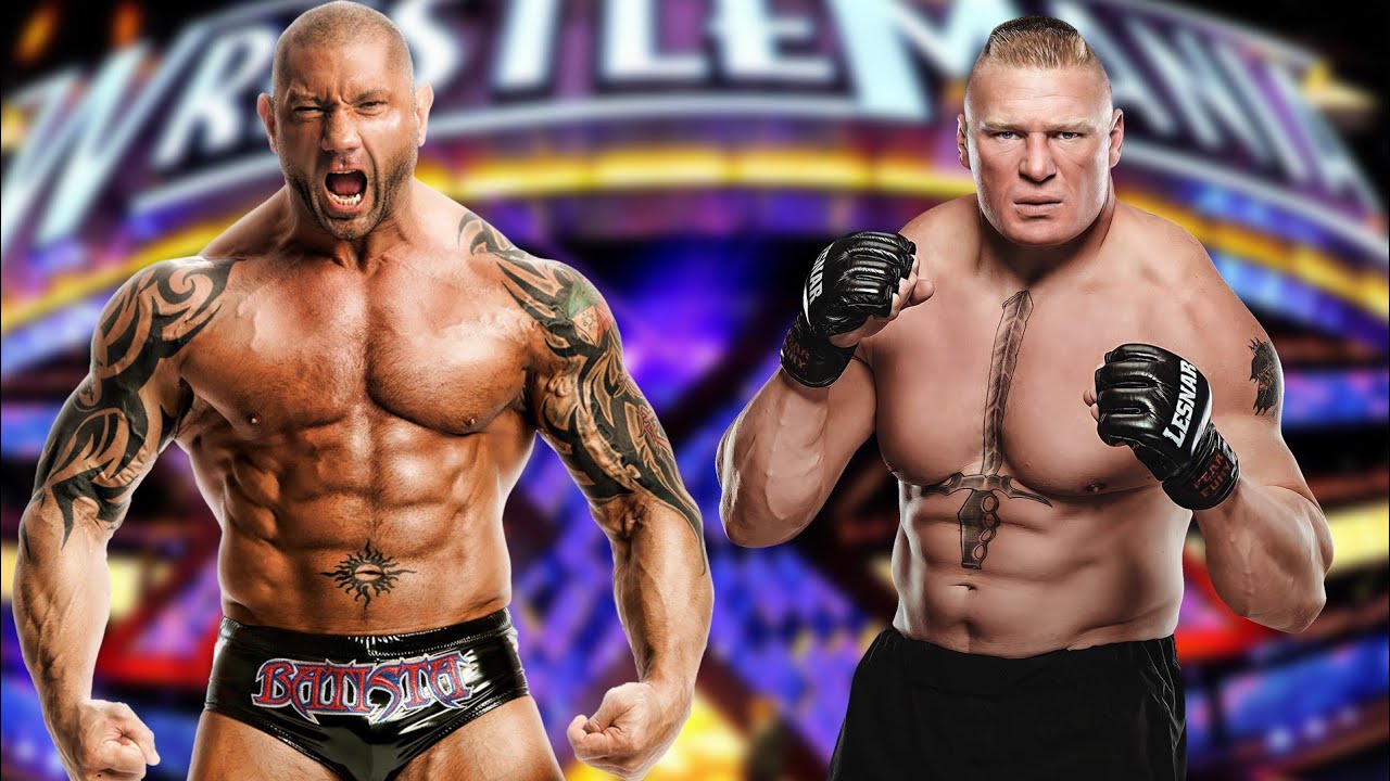 WWE 2K23 BATISTA VS BROCK LESNAR #wwe #4k #ps5 #viral #gameplay # ...