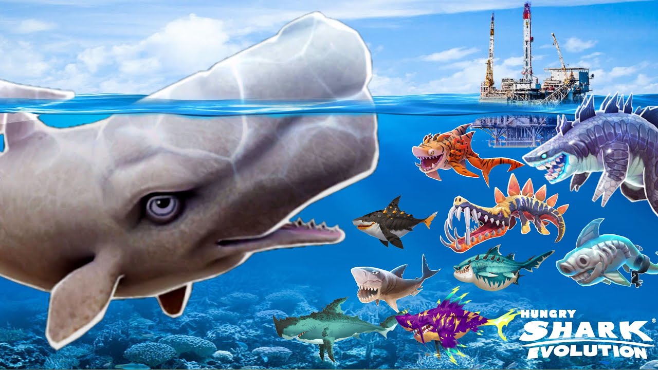 BIG MOBY DICK EAT ALL HUNGRY SHARK EVOLUTION NEW MAP - BIG SHARK ...
