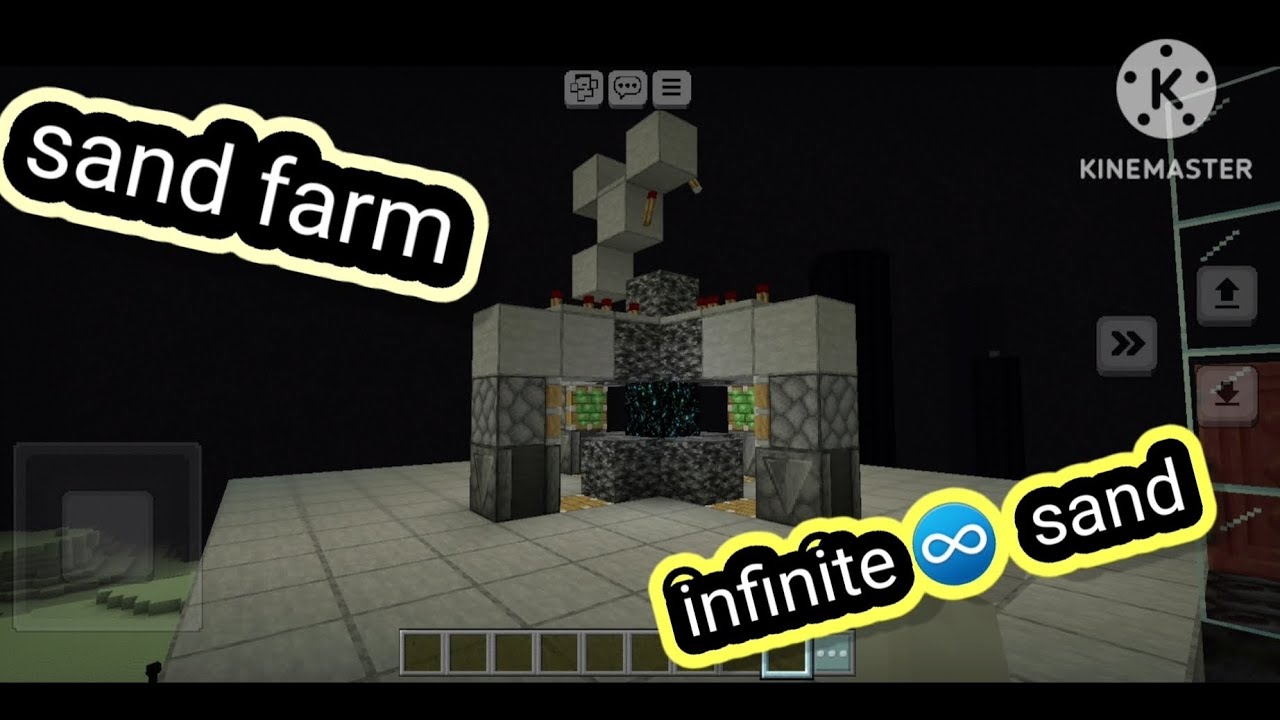 how to make sand farm in Minecraft #build #end#dream building # - YouTube