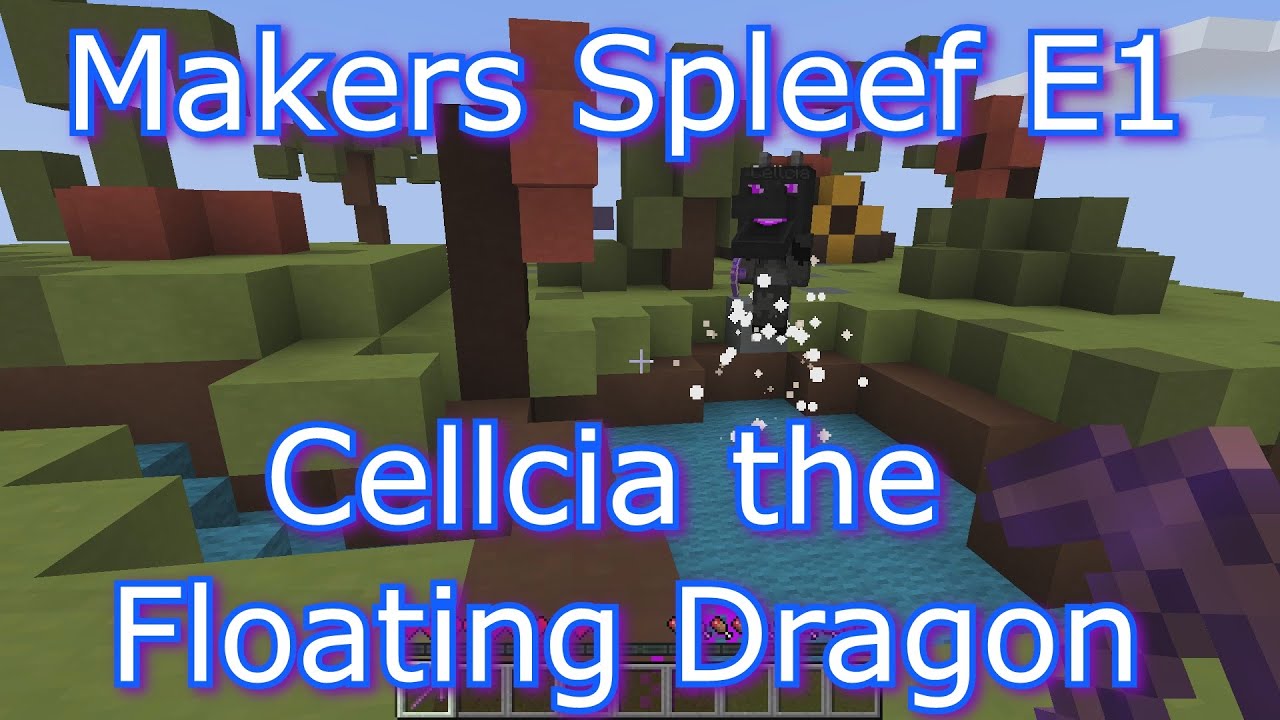 Minecraft Realms Makers Spleef E1: Cellcia the Floating Dragon - YouTube