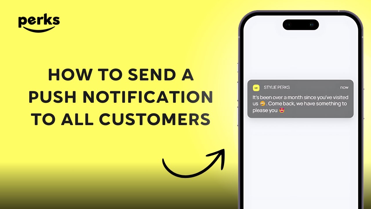 How to Send a Push Notification to ALL Customers - YouTube