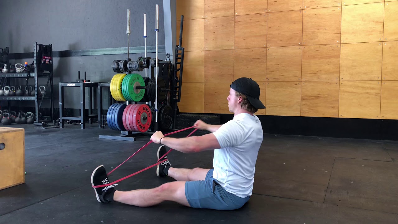 Seated Banded Reverse Fly - YouTube