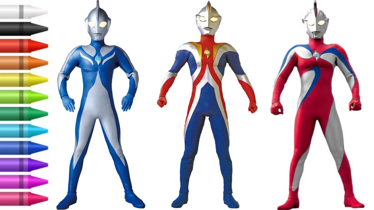 MEWARNAI ULTRAMAN COSMOS, ULTRAMAN ECLIPSE MODE & ULTRAMAN STRONG MODE ...