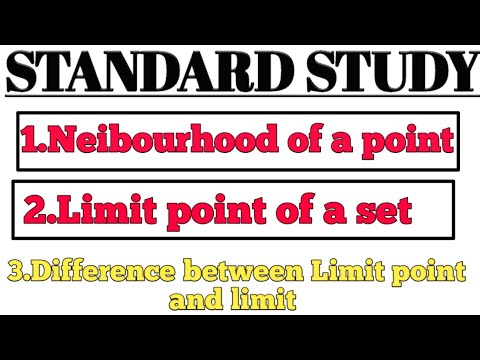 Neighbourhood of a point || limit point of a set in real analysis ...