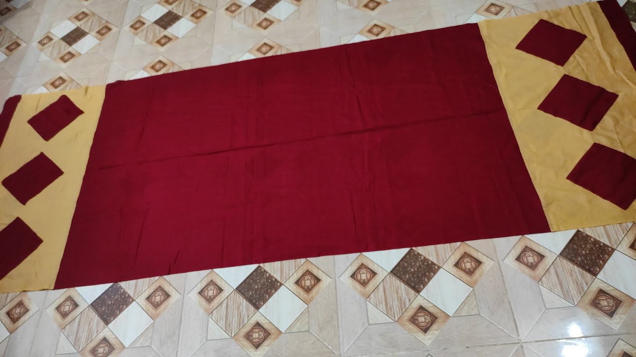 সুতি গজ কাপড় দিয়ে ওড়না ডিজাইন।Latest design orna on fabric# ...