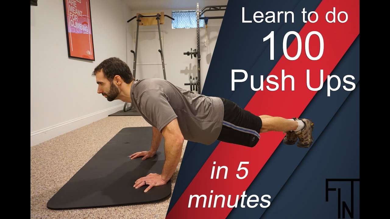 Easy Trick to 100 Push Ups (You can do this!) - YouTube