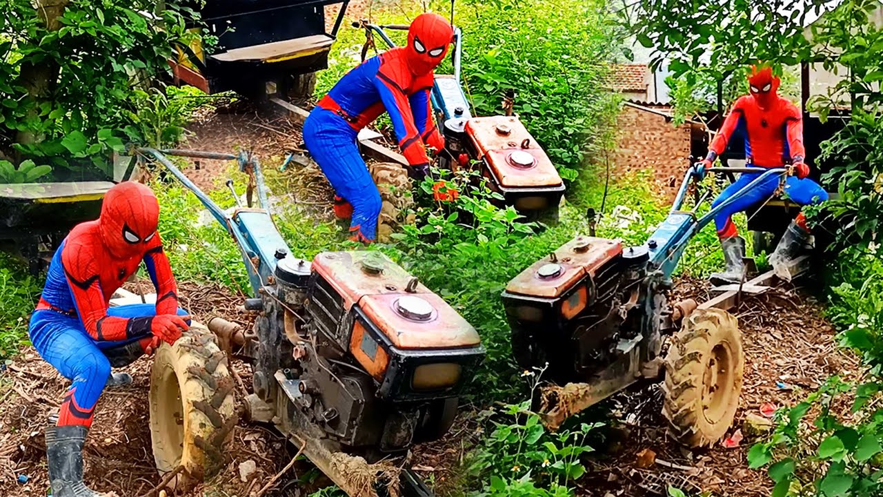 Spider-Man Rescue Tractor | Người Nhện Giải Cứu Máy Cày - YouTube