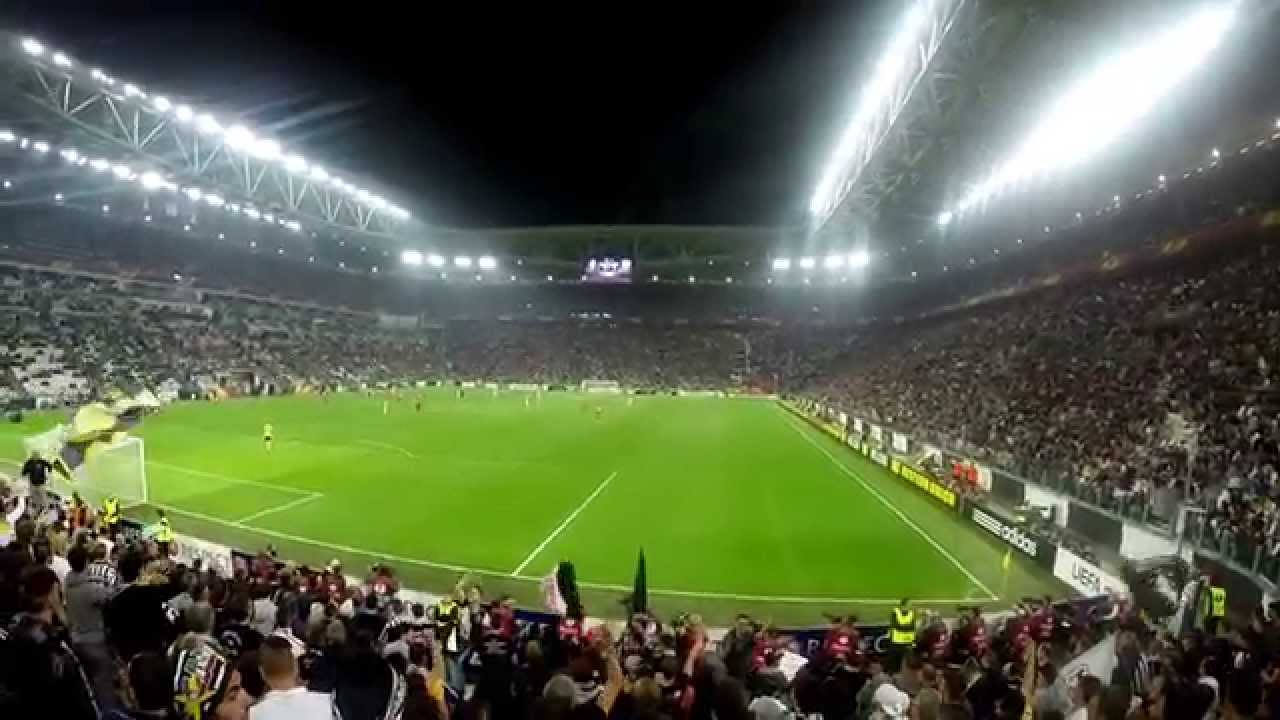 Juventus - Lione 2-1 10/04/2014 Curva Sud 1°Anello Juventus Stadium ...