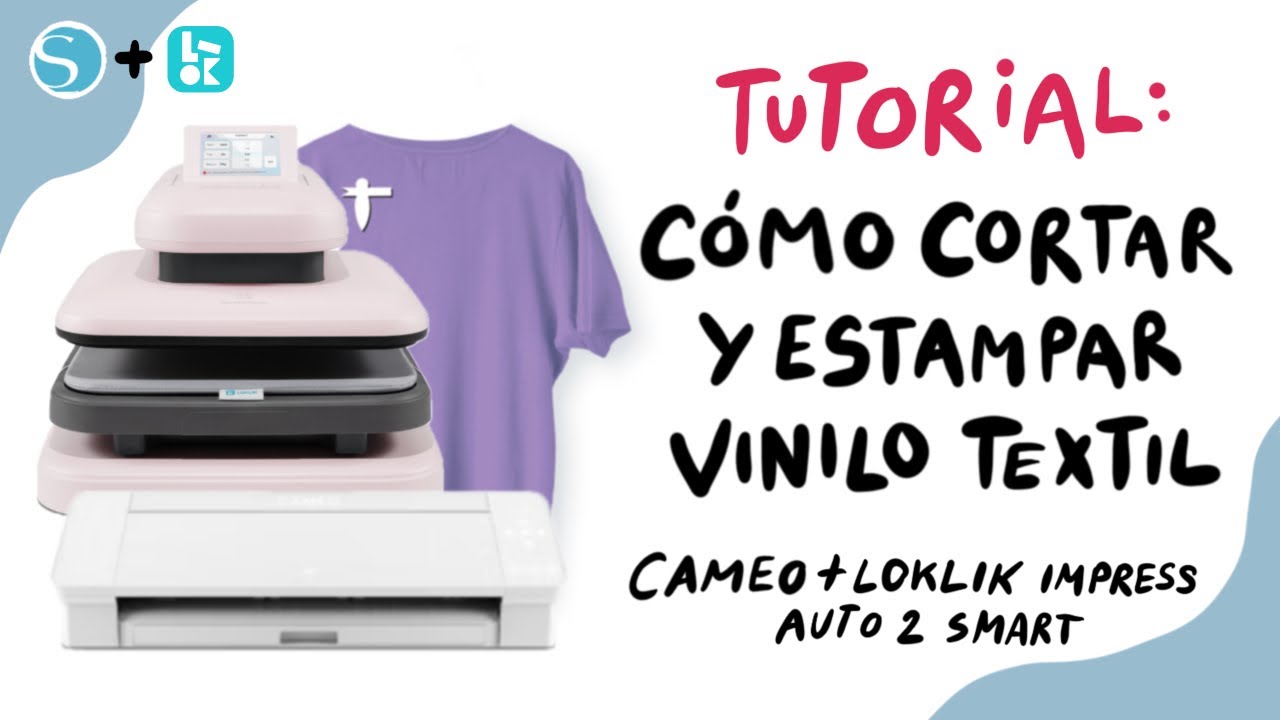 Cómo cortar y estampar vinilo textil en casa | Cameo + LokLik Impress 2 ...
