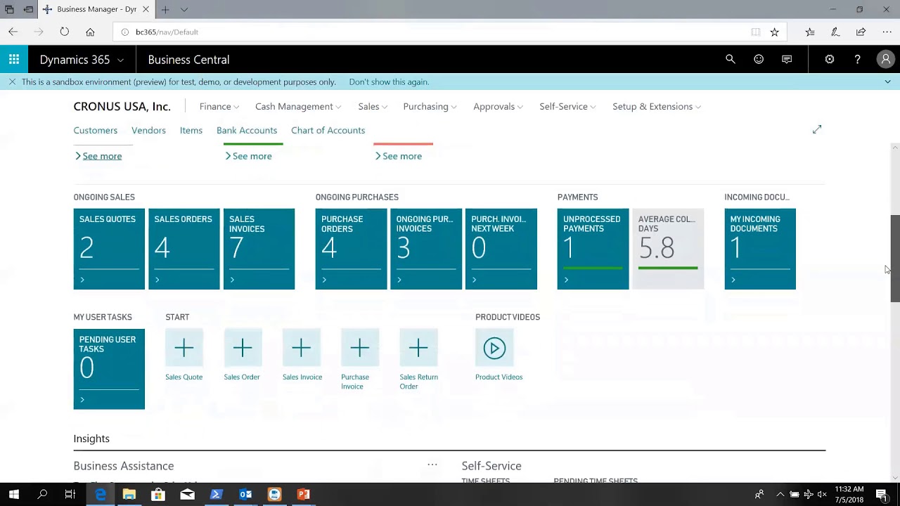 Microsoft Dynamics 365 Business Central - YouTube