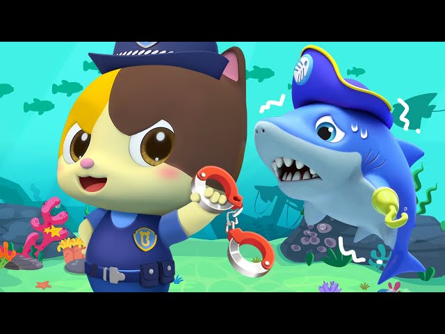 Police Officer and Missing Shark | Good Habits | Safety Rules | Kids ...