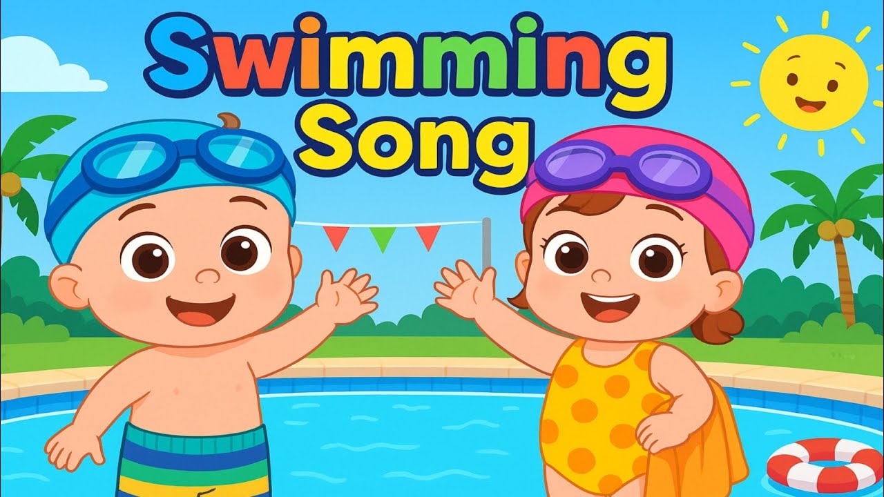 Swimming Song for Kids | Learn to Swim with Fun & Safety | Toonzy ...