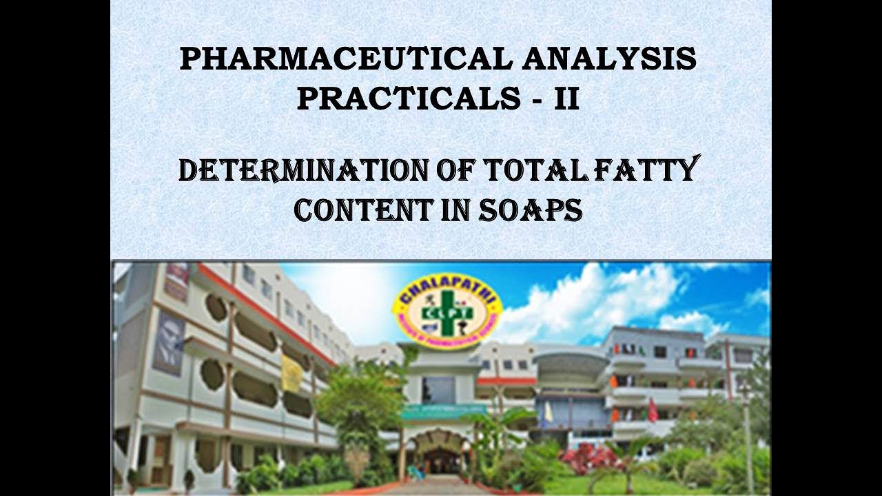 Determination of Total fatty content in Soaps - YouTube