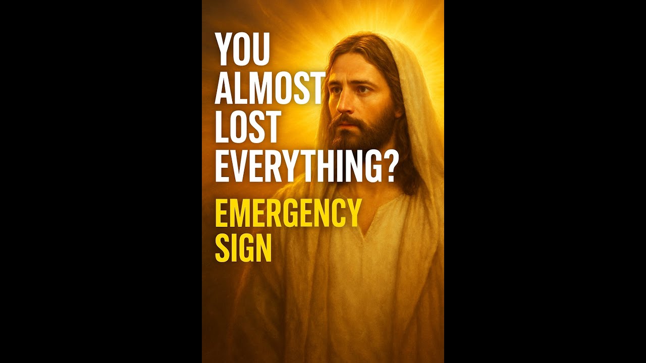GOD Says: You Almost Lost Everything? This Is Your Emergency Sign from ...
