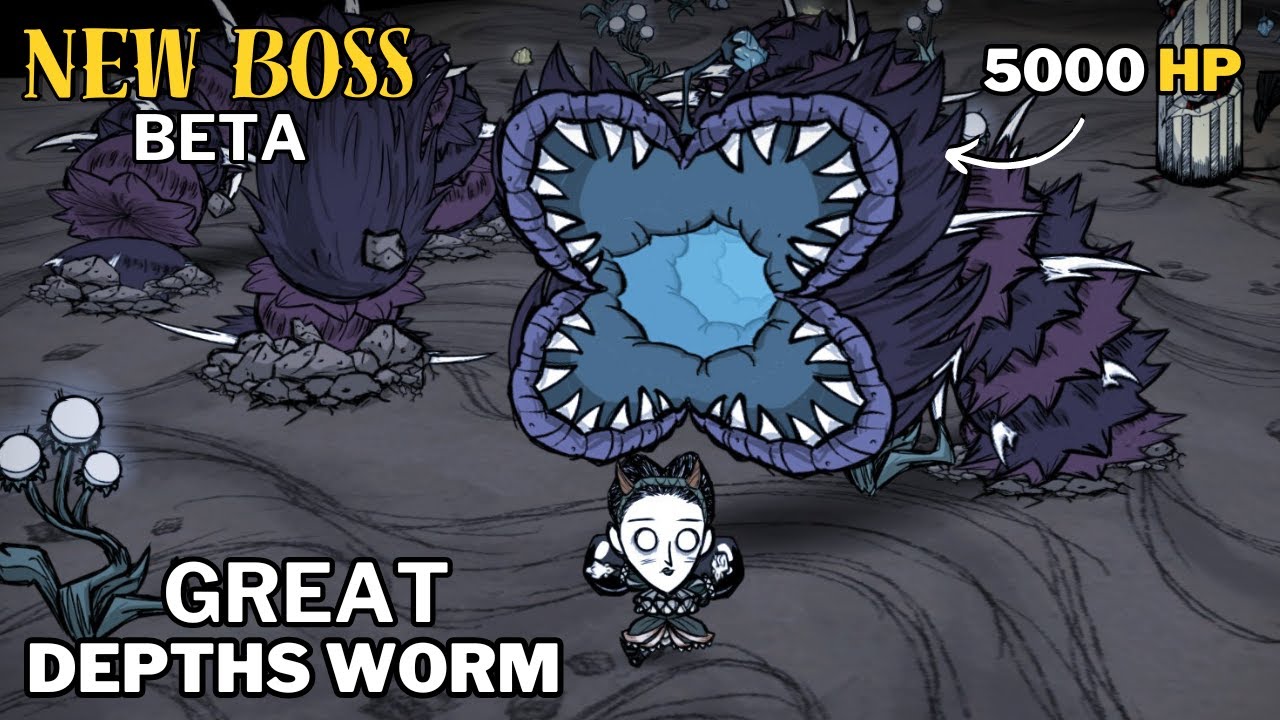 NEW BOSS GREAT DEPTHS WORM IS INSANE!!! (Fight) - Don't Starve Together ...