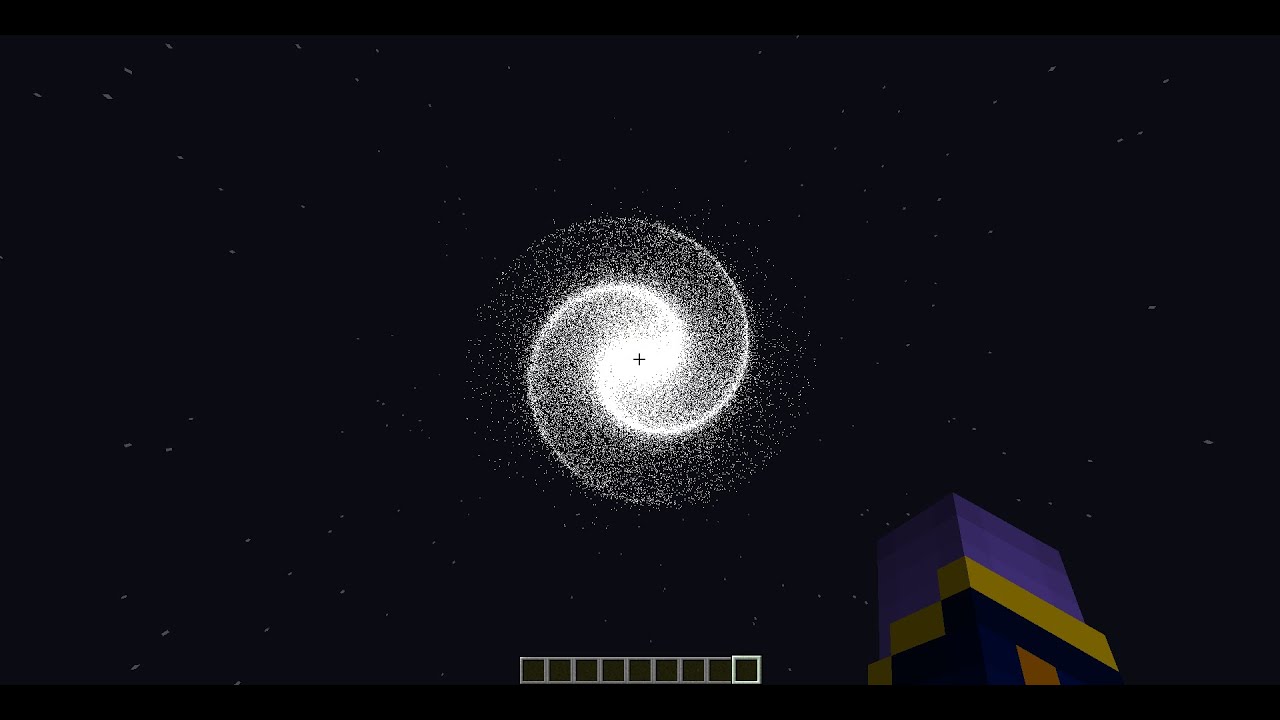 Galaxy in minecraft - YouTube