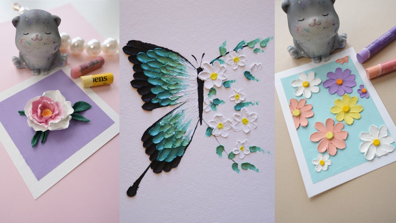 Satisfying Oil Pastel 3D Art Ideas | Relaxing Art Videos - YouTube