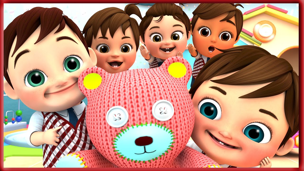 Teddy Bear Teddy Bear Song | Kindergarten Nursery Rhymes & Songs for ...