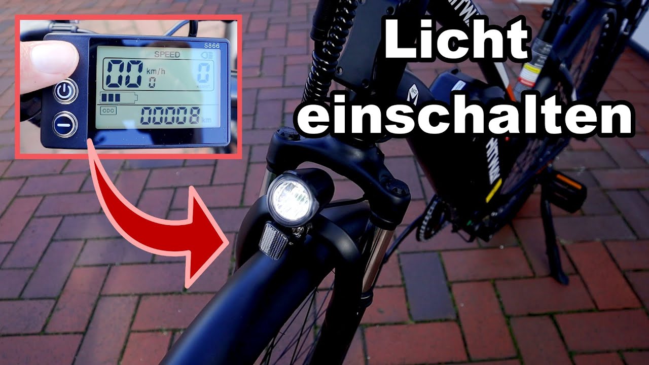 Hitway E Bike Licht einschalten und ausschalten So Geht’s - YouTube