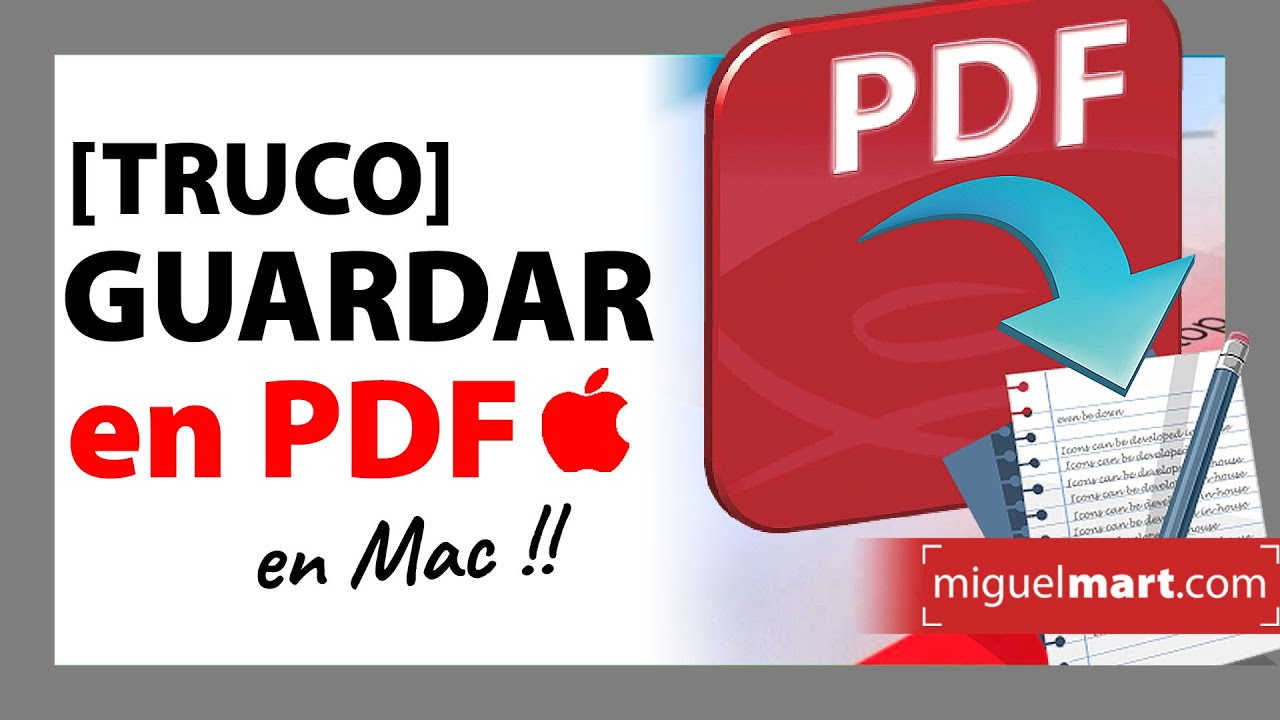 Cómo convertir un DOCUMENTO a PDF en Mac GRATIS Imprimir a PDF y ...
