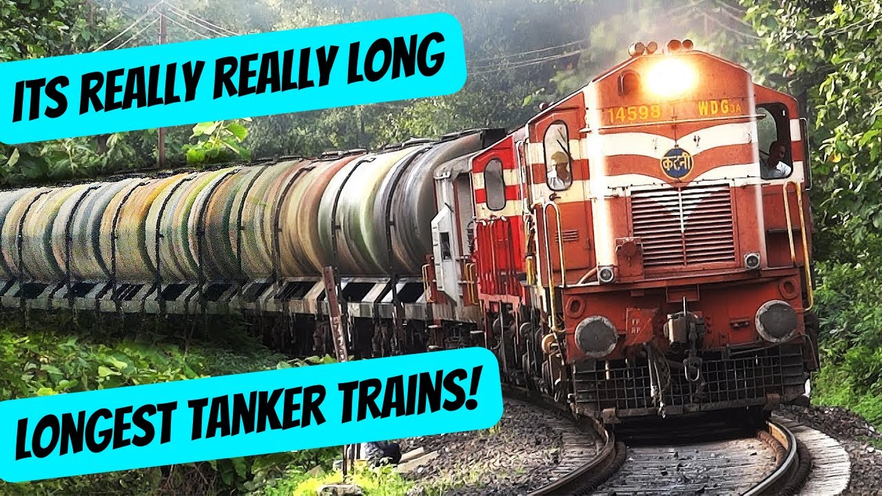Longest Petroleum Tanker Train Compilation | Diesel Engine | Must watch ...