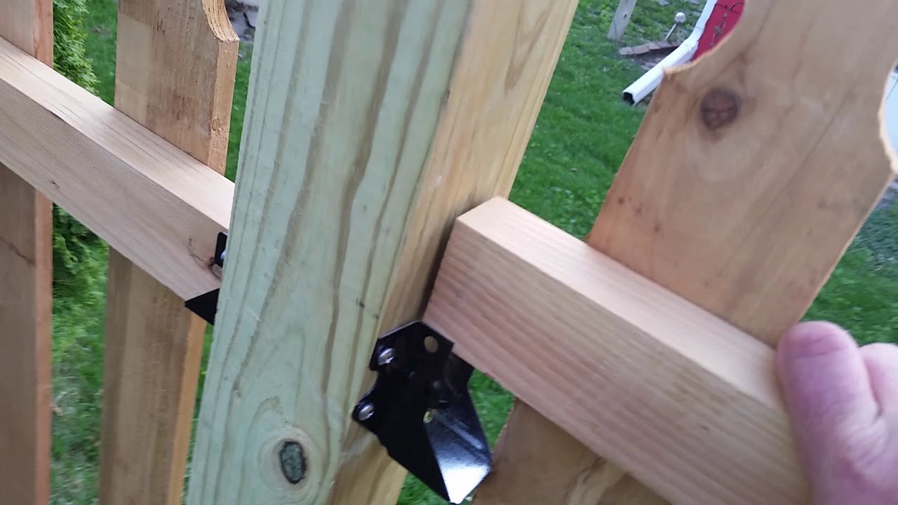 Removable Picket Fence Using Joist hangers 2015 - YouTube